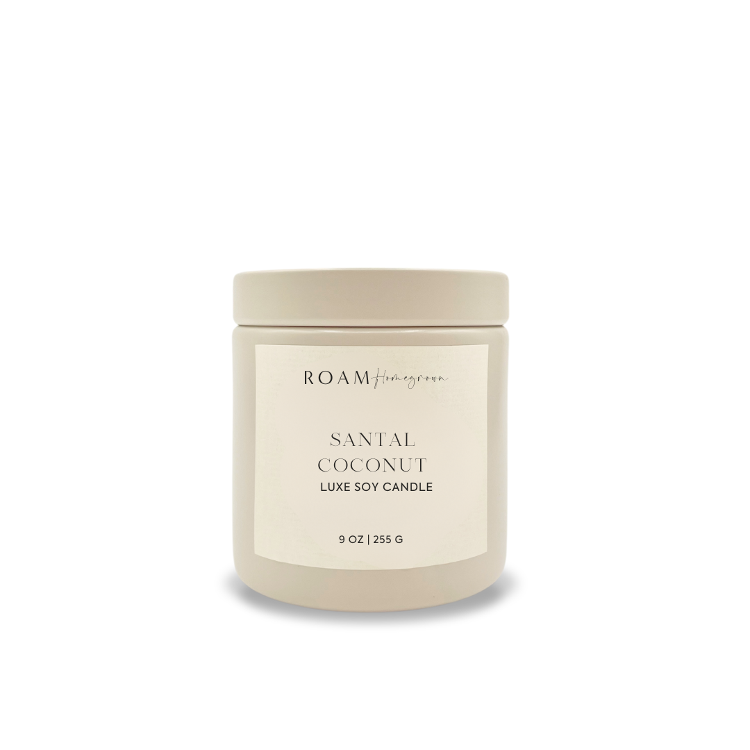 Santal Coconut, Cream Candle, 9 oz – ROAM Homegrown Wholesale